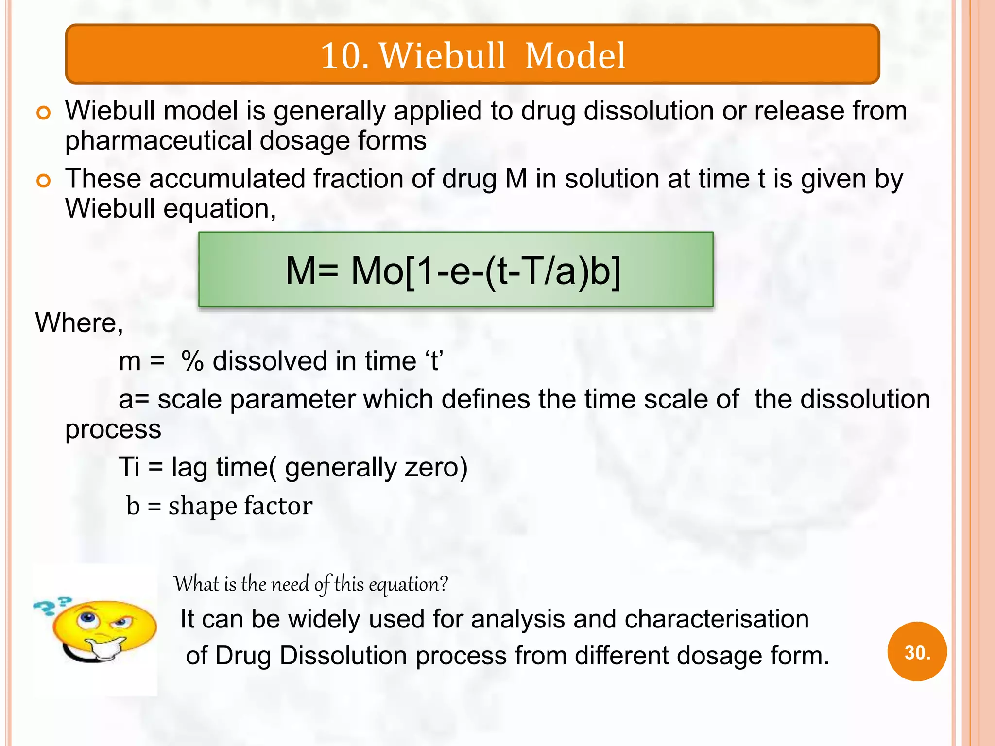 Dissolution models (sem 1) | PPTX