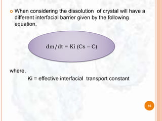 Dissolution models (sem 1) | PPTX
