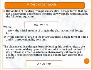 Dissolution models (sem 1) | PPTX