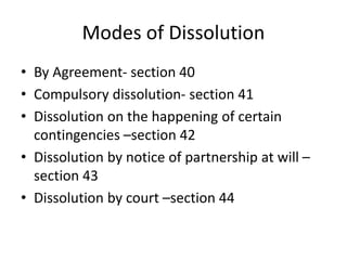 Dissolution of a firm 4 | PPTX