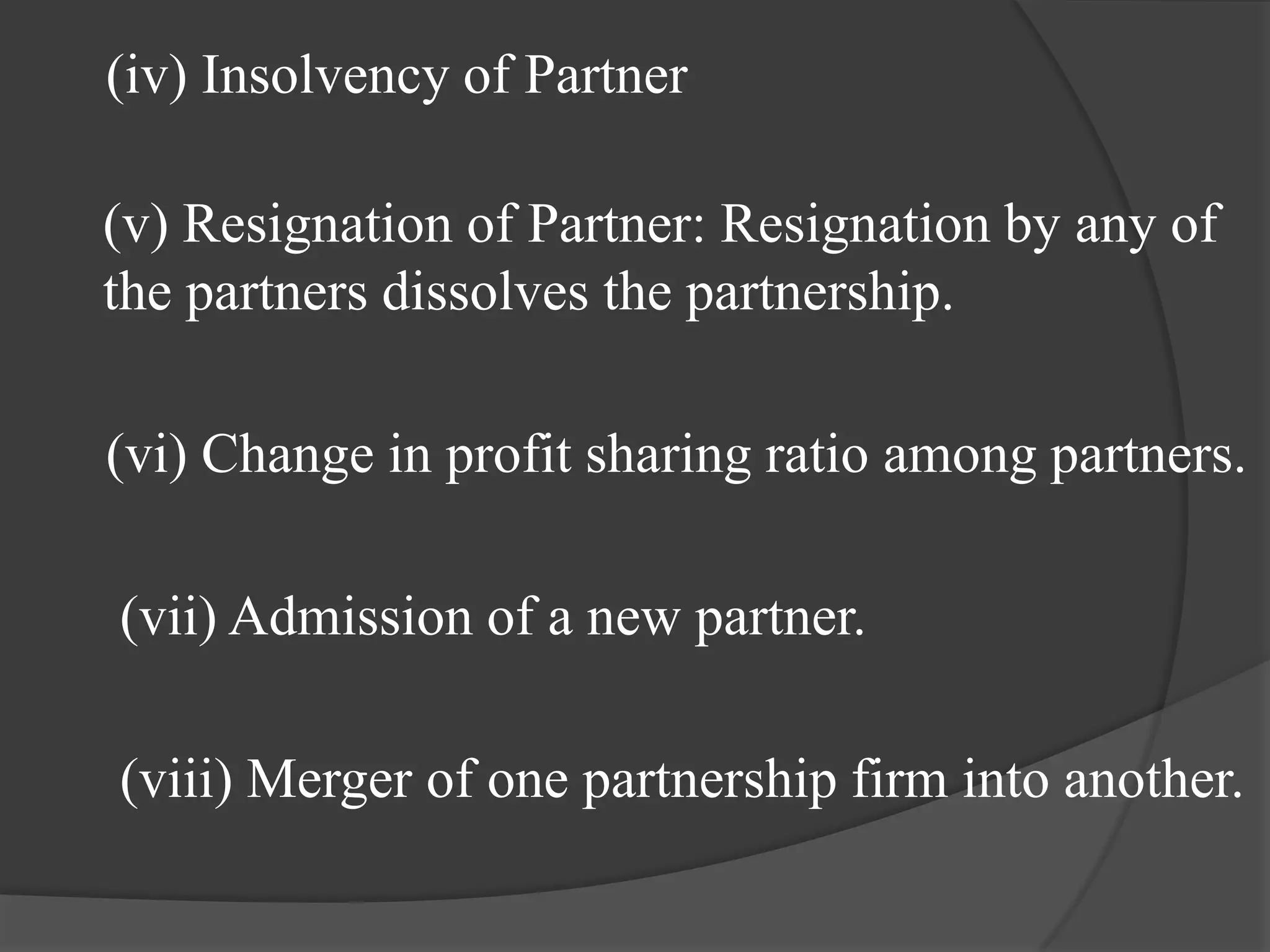 Dissolution of a partnership | PPTX