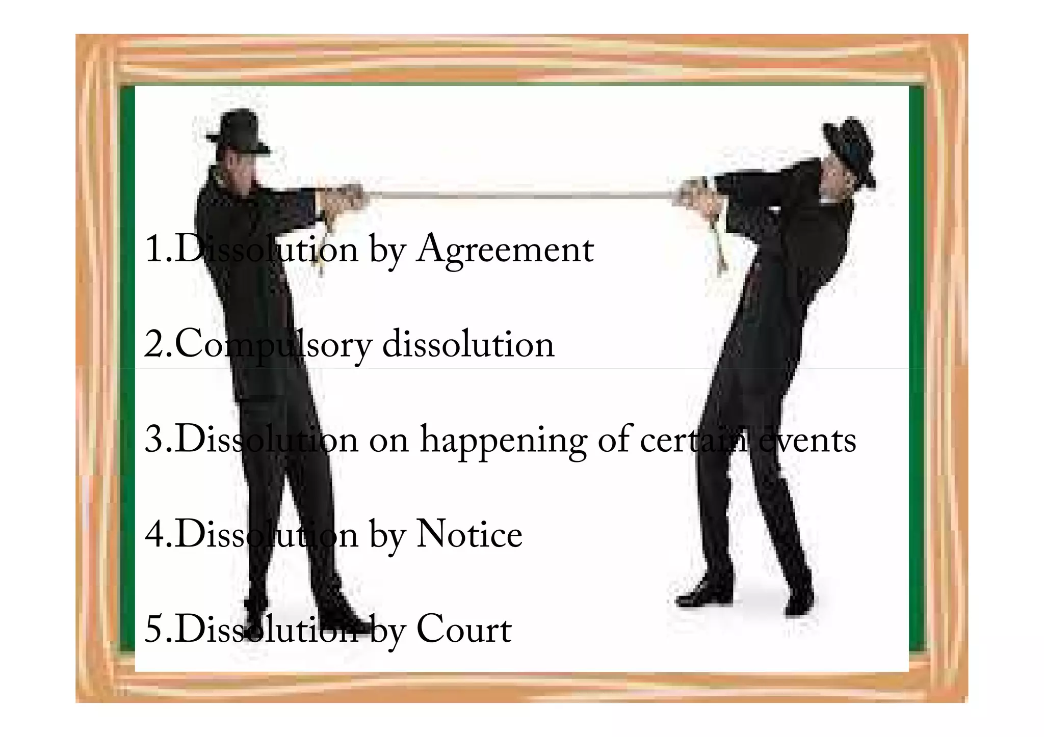 Dissolution of firm ppt | PDF