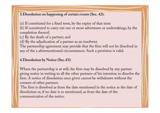 Dissolution of firm ppt | PDF