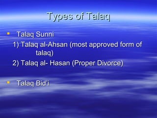 Dissolution of muslim marriage | PPT