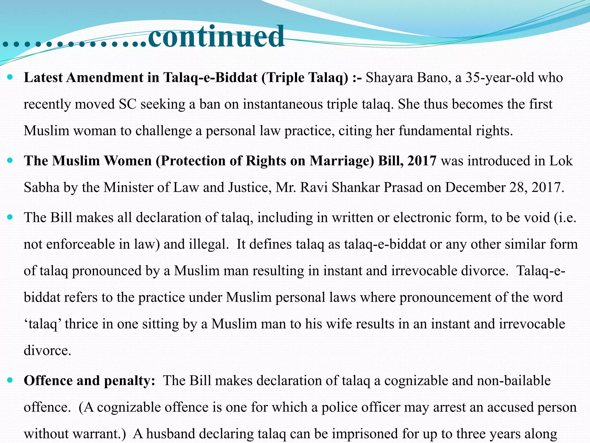 Dissolution of Muslim marriage | PPTX | Divorce | Family and Relationships