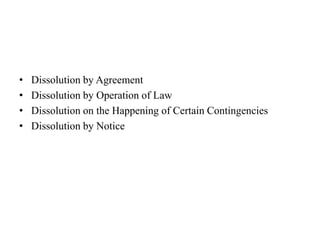Dissolution and registration of partnership firm | PPTX
