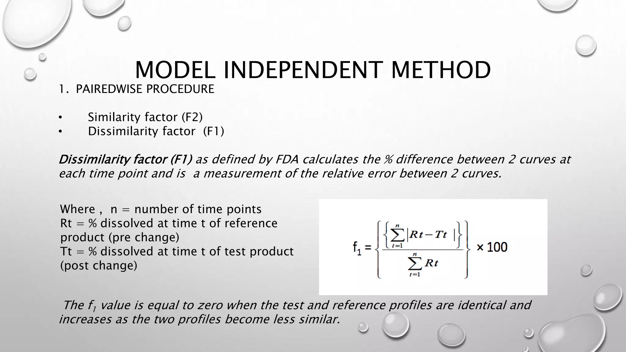 Dissolution profile comparison | PPTX