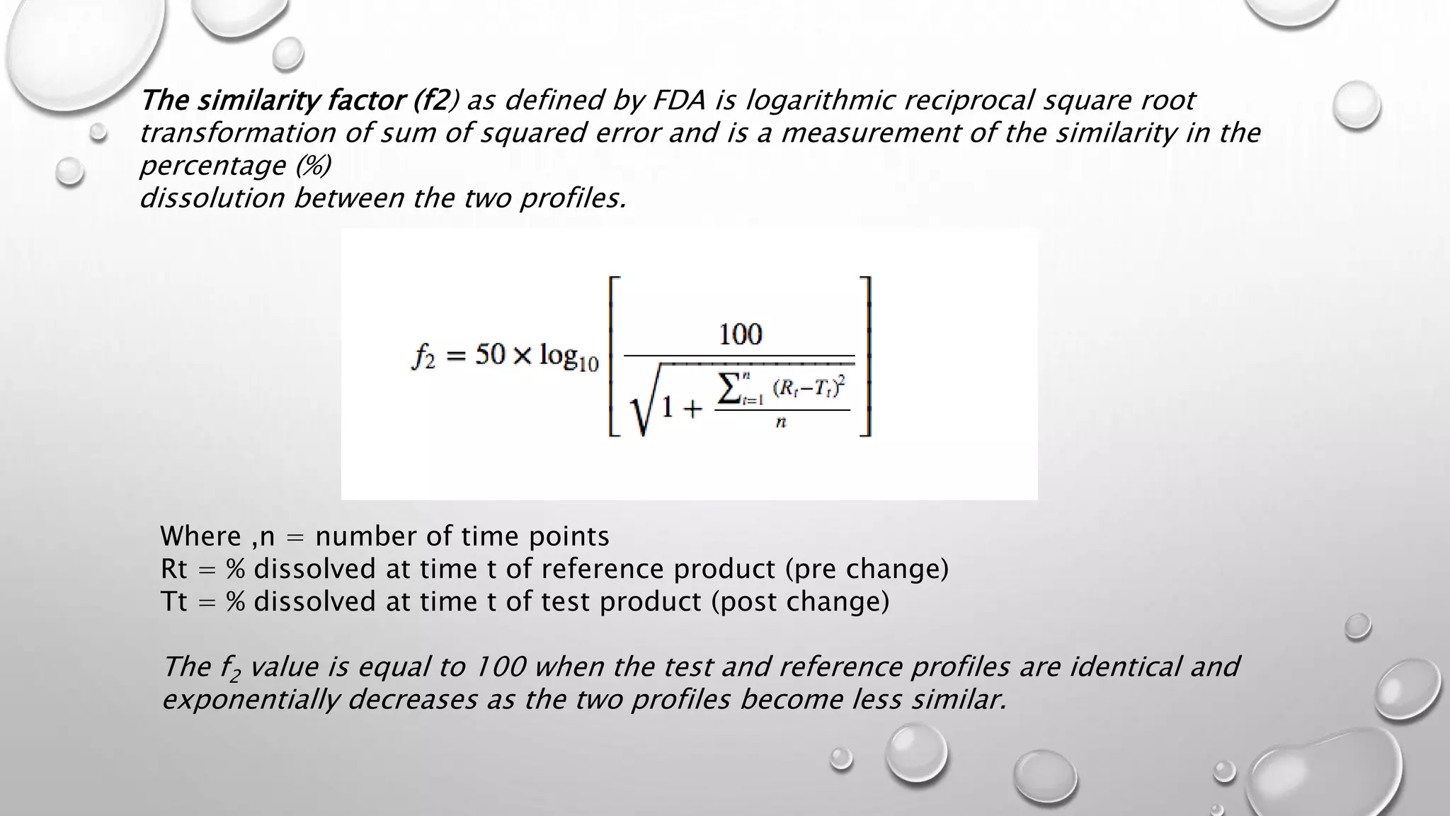 Dissolution profile comparison | PPTX