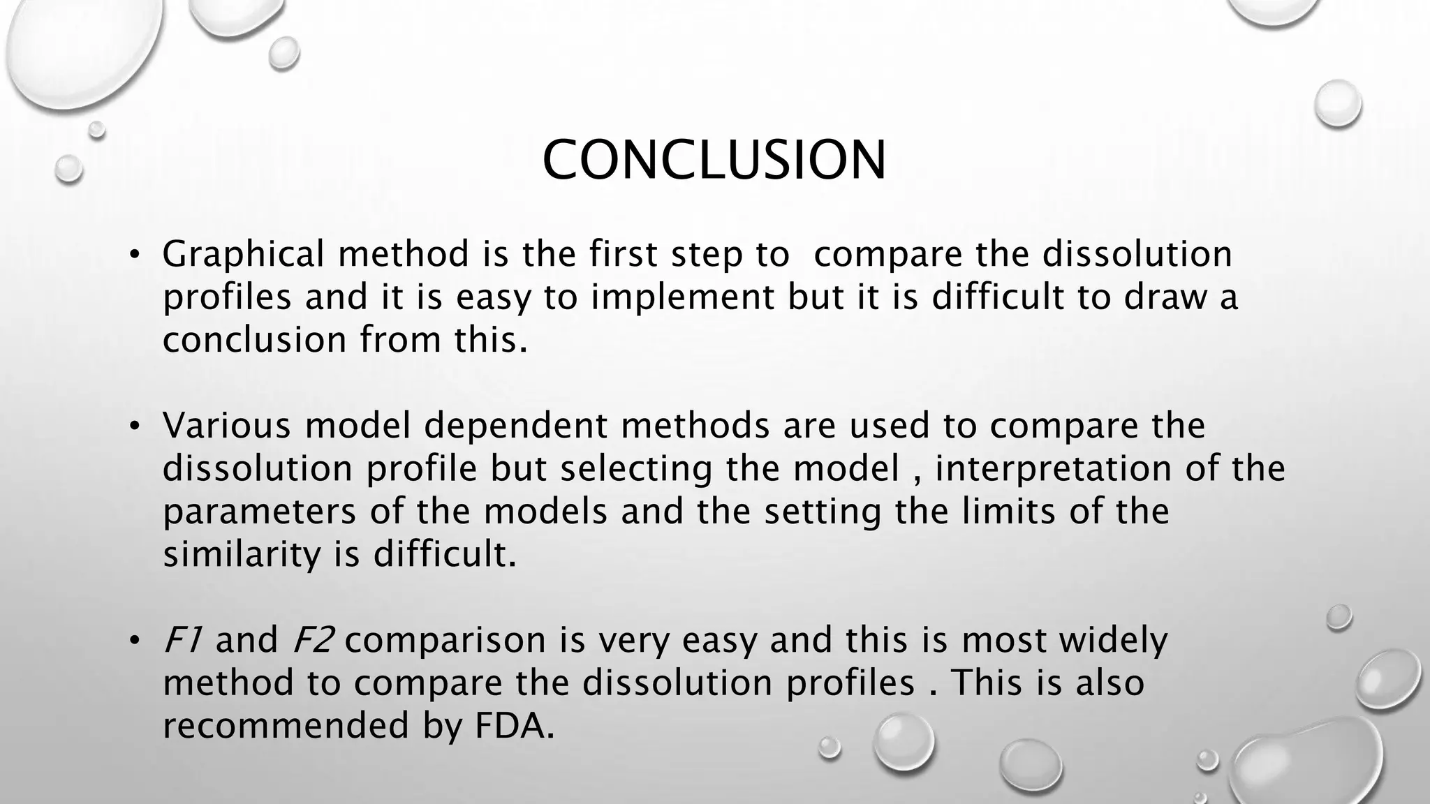 Dissolution profile comparison | PPTX