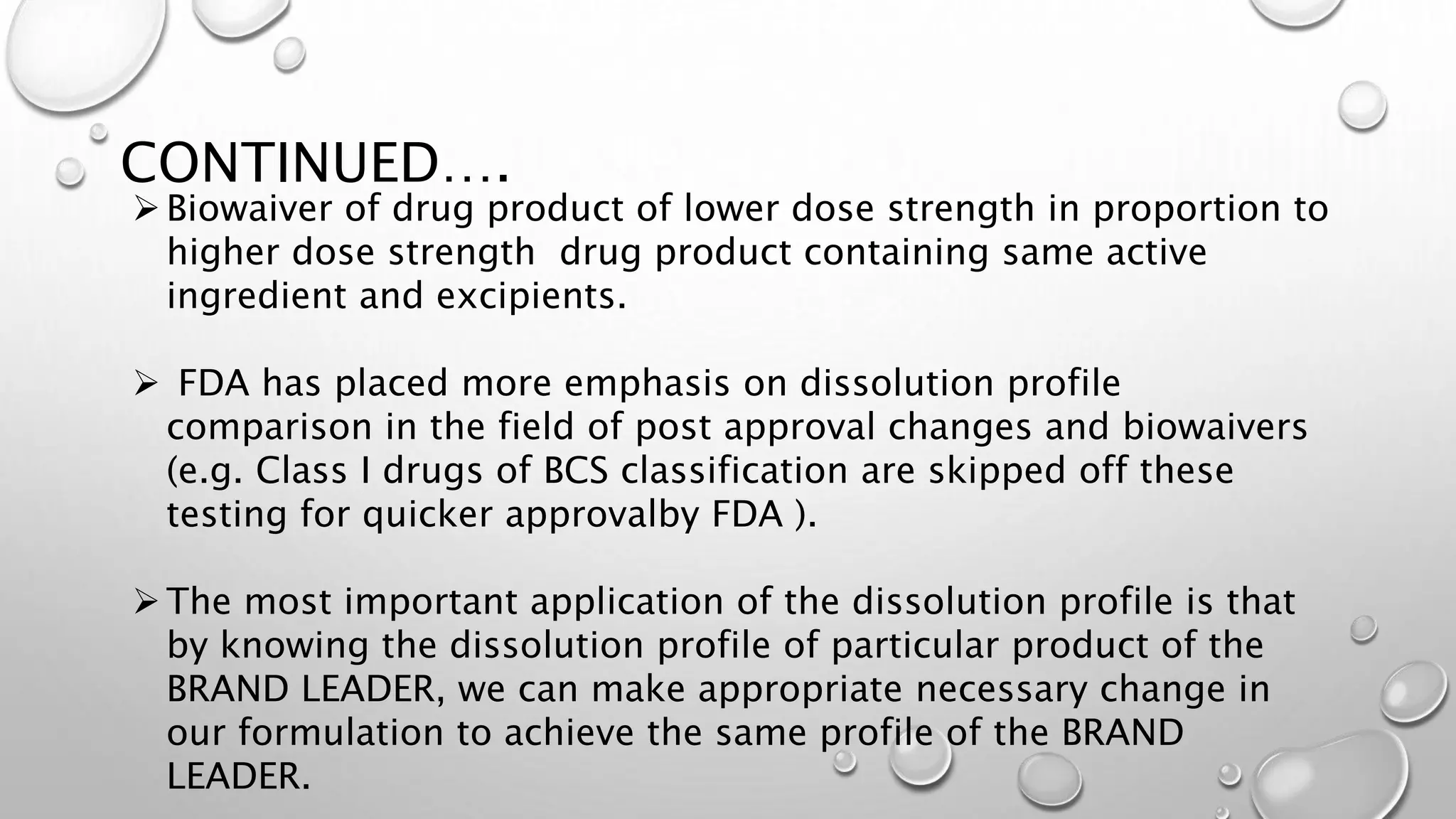 Dissolution profile comparison | PPTX