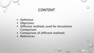 Dissolution profile comparison | PPTX