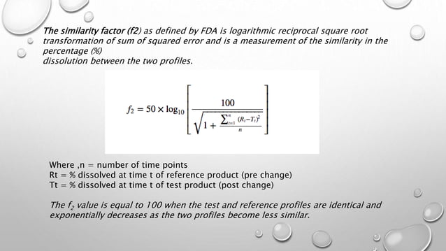 Dissolution profile comparison | PPTX