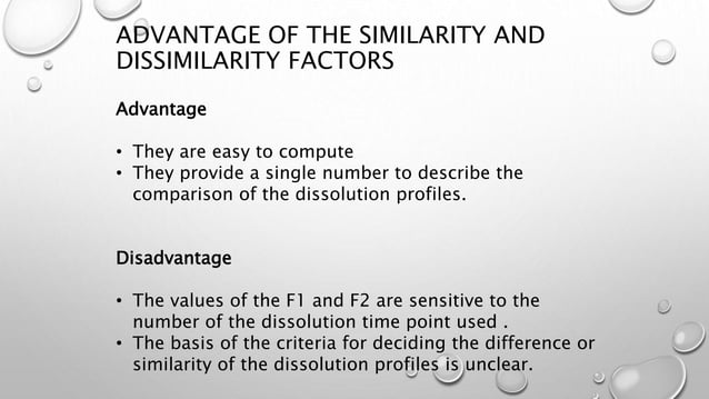 Dissolution profile comparison | PPTX