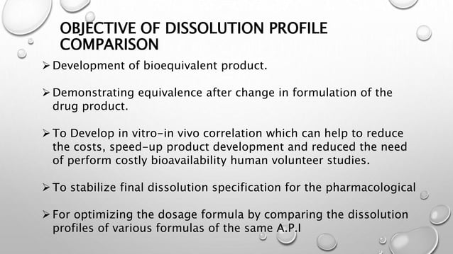 Dissolution profile comparison | PPTX