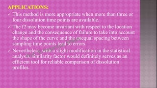 Dissolution profile comparisons | PPTX