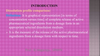 Dissolution profile comparisons | PPTX