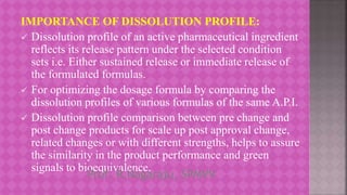 Dissolution profile comparisons | PPTX