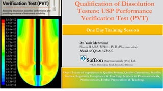 Dissolution qualification | PDF