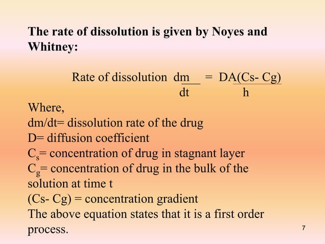Dissolution study | PPTX