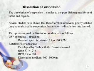 Dissolution study of solids and suspension.ppt