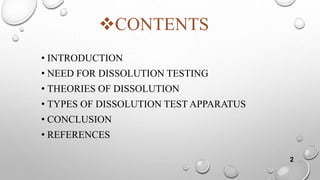 Dissolution Test Apparatus | PPTX