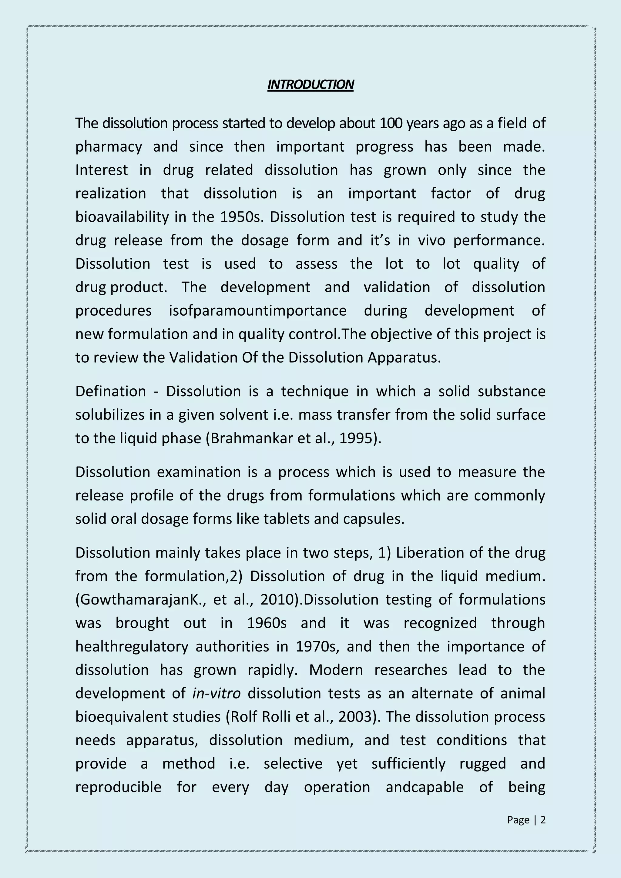 Dissolution test apparatus | PDF