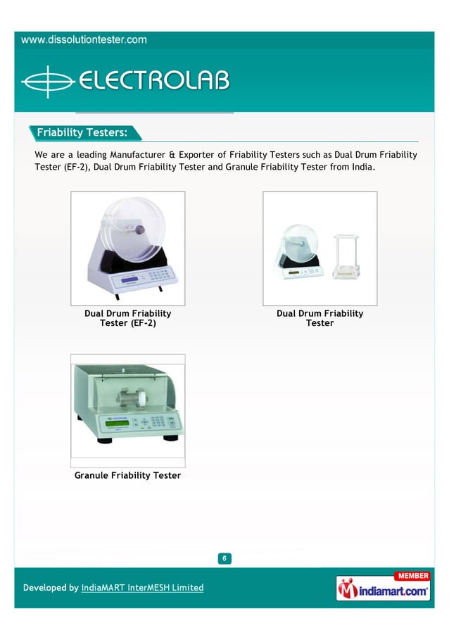 Electrolab (India) Pvt. Ltd, Mumbai, Pharmaceutical Testing Equipments ...