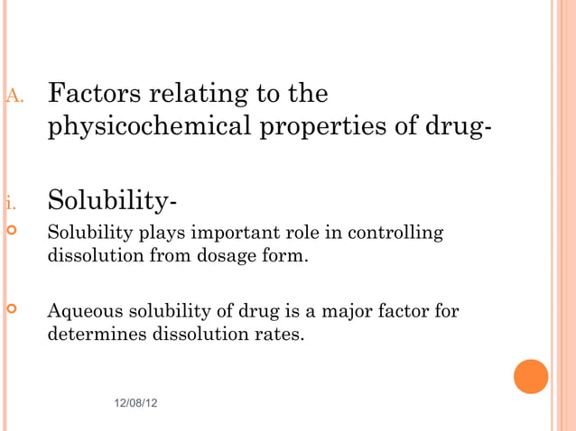 Dissolution testing | PPT | Chemistry | Science