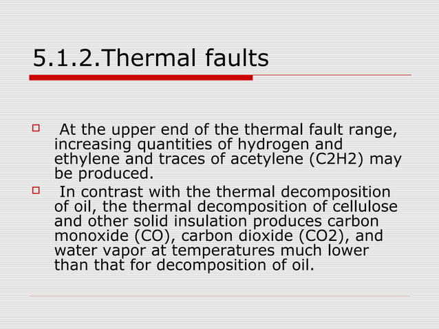 Dissolved gas analysis of power transformer oil | PPT | Chemistry | Science
