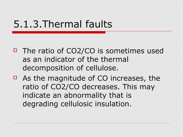 Dissolved gas analysis of power transformer oil | PPT | Chemistry | Science