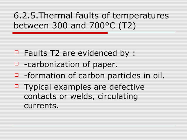 Dissolved gas analysis of power transformer oil | PPT | Chemistry | Science