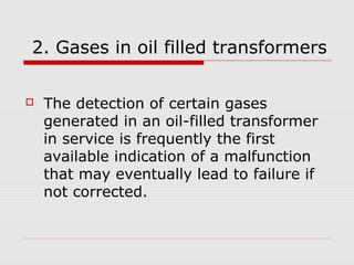 Dissolved gas analysis of power transformer oil | PPT