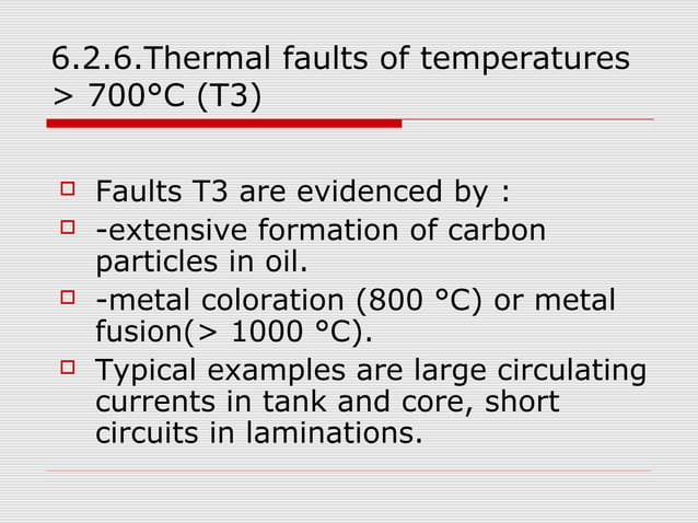 Dissolved gas analysis of power transformer oil | PPT | Chemistry | Science