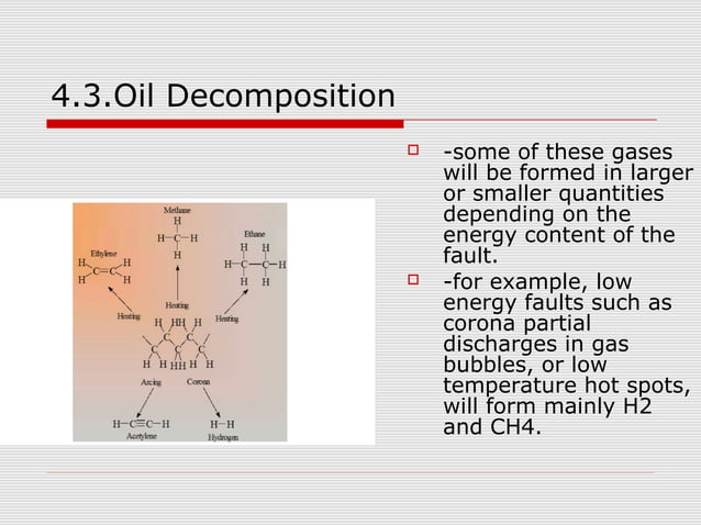 Dissolved gas analysis of power transformer oil | PPT | Chemistry | Science