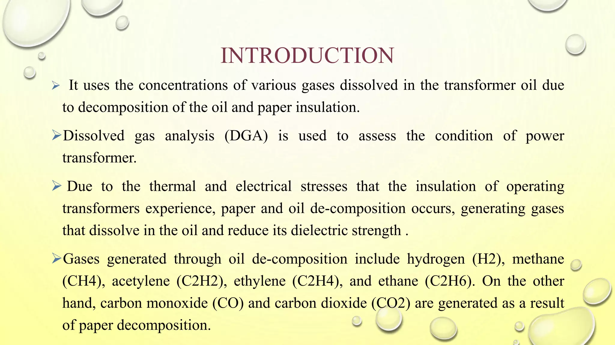 Dissolve gas anylysis measurement and interpretation technique | PPTX