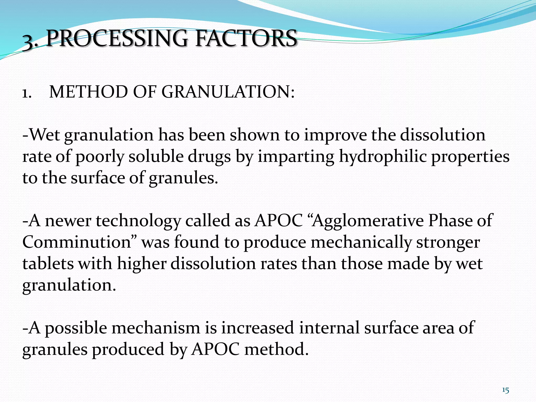 DISSOLUTION AND FACTORS AFFECTING DISSOLUTION | PPTX