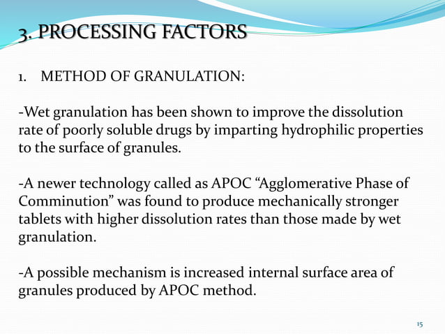 DISSOLUTION AND FACTORS AFFECTING DISSOLUTION | PPTX