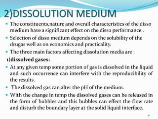 DISSOLUTION AND FACTORS AFFECTING DISSOLUTION | PPTX