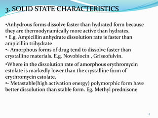 DISSOLUTION AND FACTORS AFFECTING DISSOLUTION | PPTX