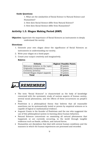 DISS_Q1_Mod1_Social Sciences to a Better World.pdf | Educational ...