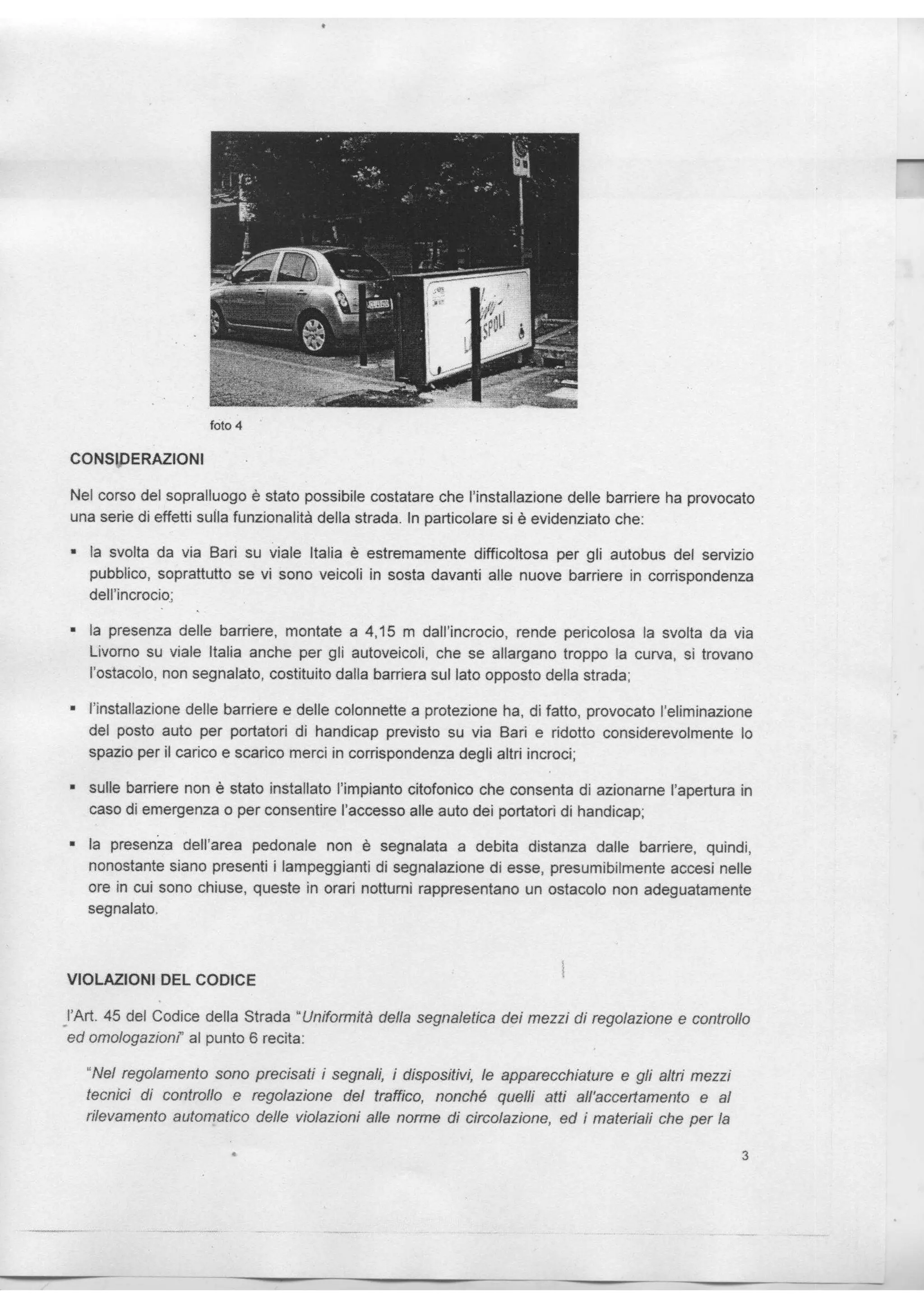 Varchi su viale Italia | PDF