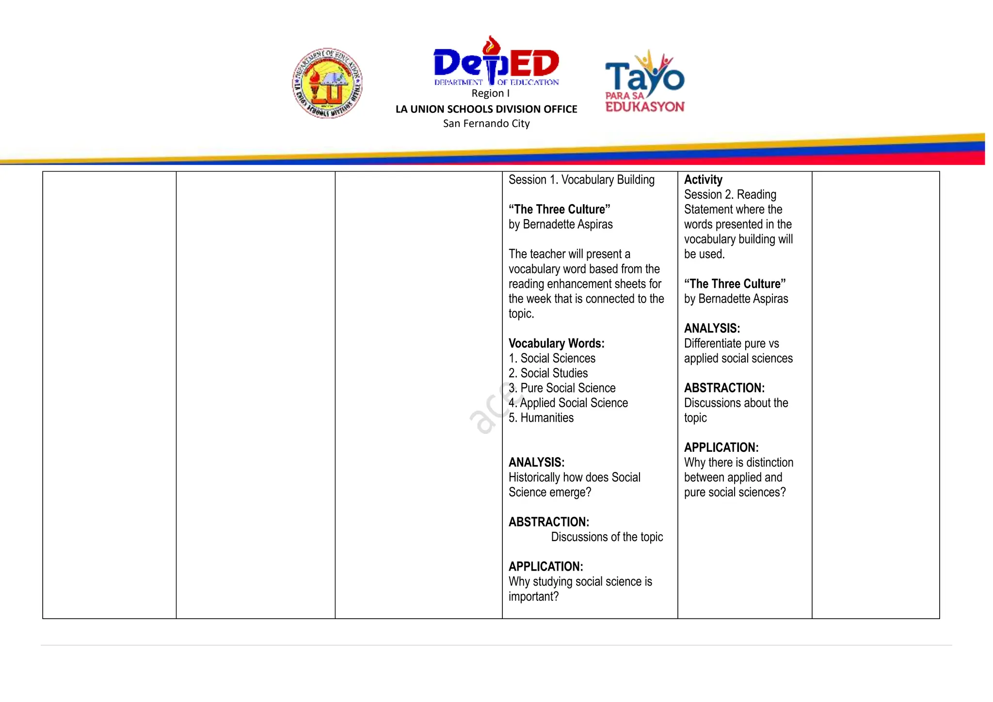 DISCIPLINES AND IDEAS IN THE SOCIAL SCIENCES | DOCX