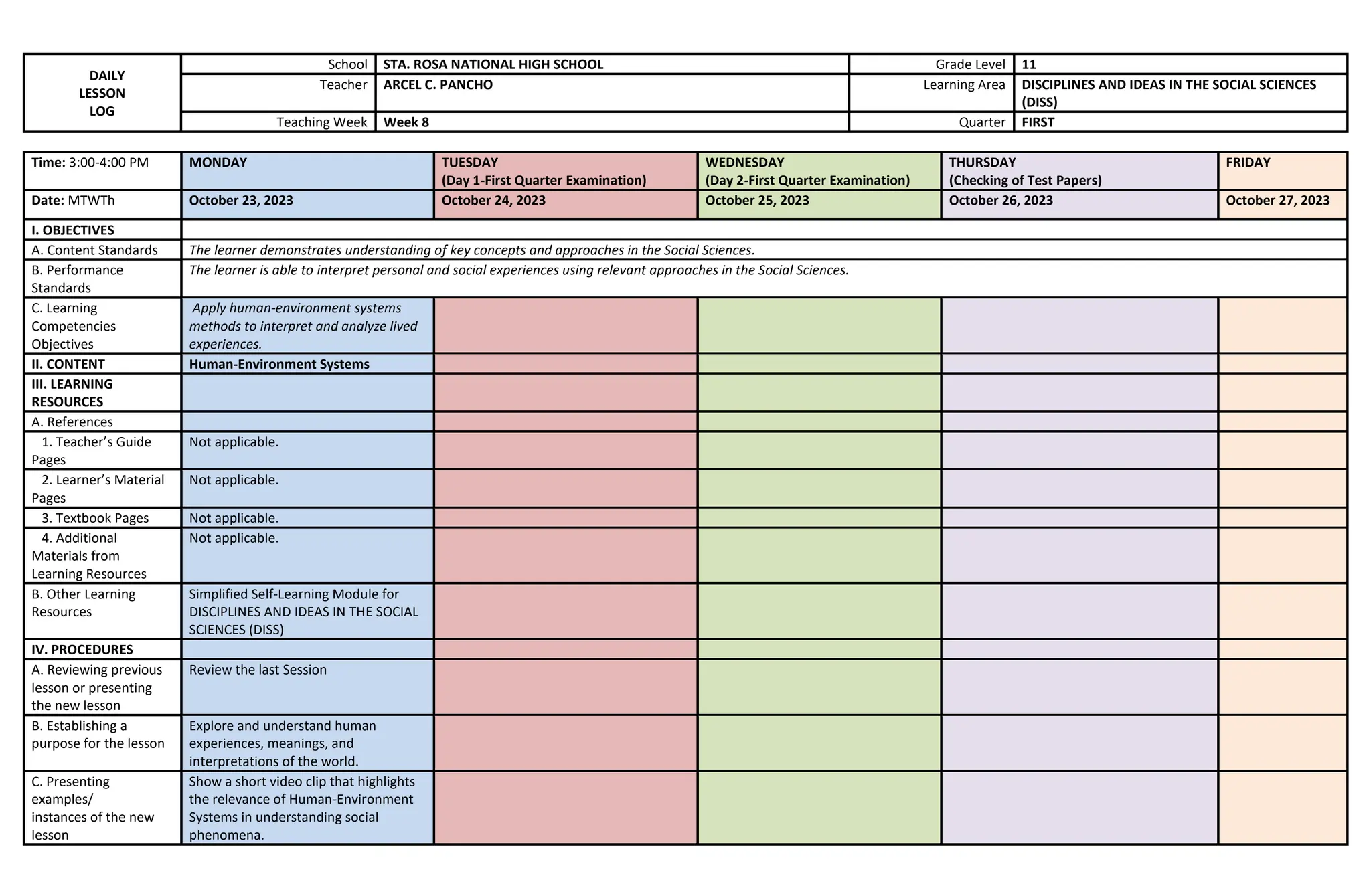 DISS Week 9 DLL.docx