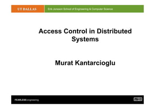 dist-access. access control in distributed systemspdf | PPT