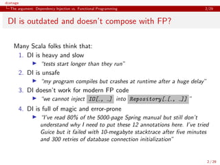 ScalaUA - distage: Staged Dependency Injection | PPT