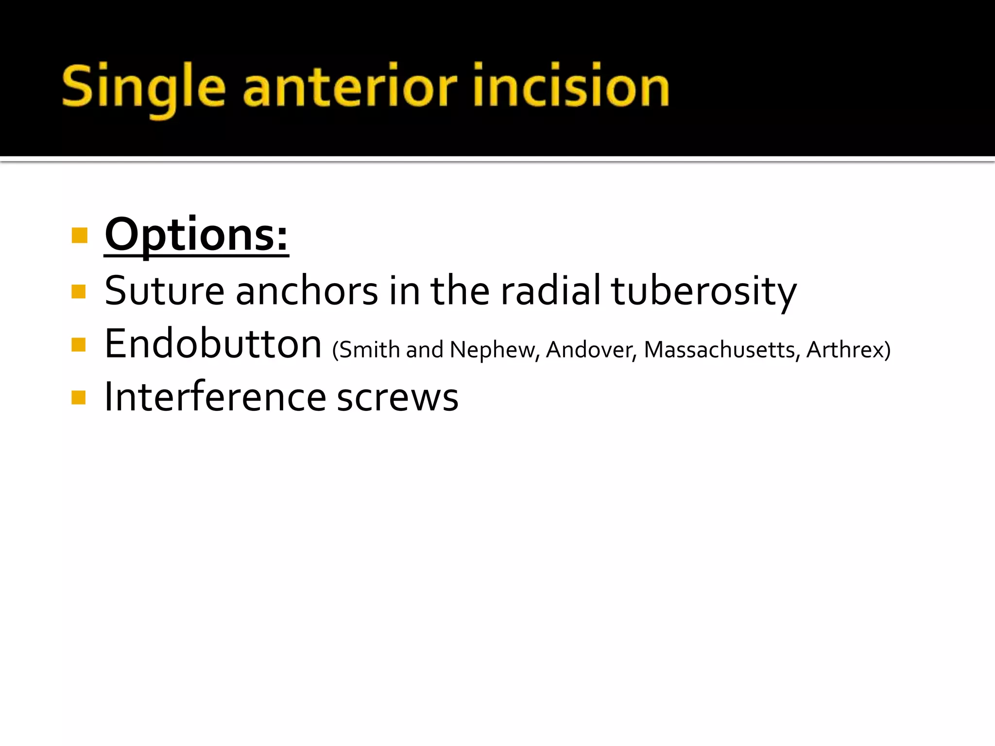 Distal biceps tendon rupture - by Hussain Algawahmed | PPTX