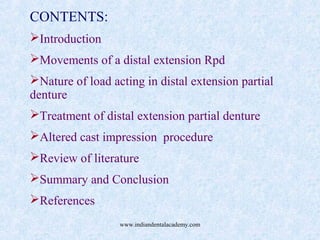 Distal extension removable partial denture prosthesis /certified fixed ...