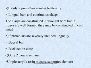 Distal extension removable partial denture prosthesis /certified fixed ...