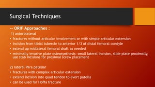 Distal femur fractures | PPTX