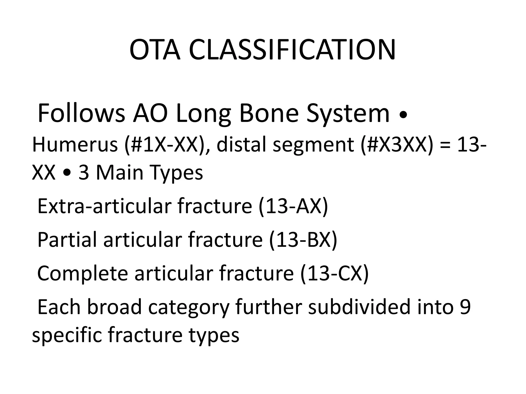 Distal humerus fracture | PPTX
